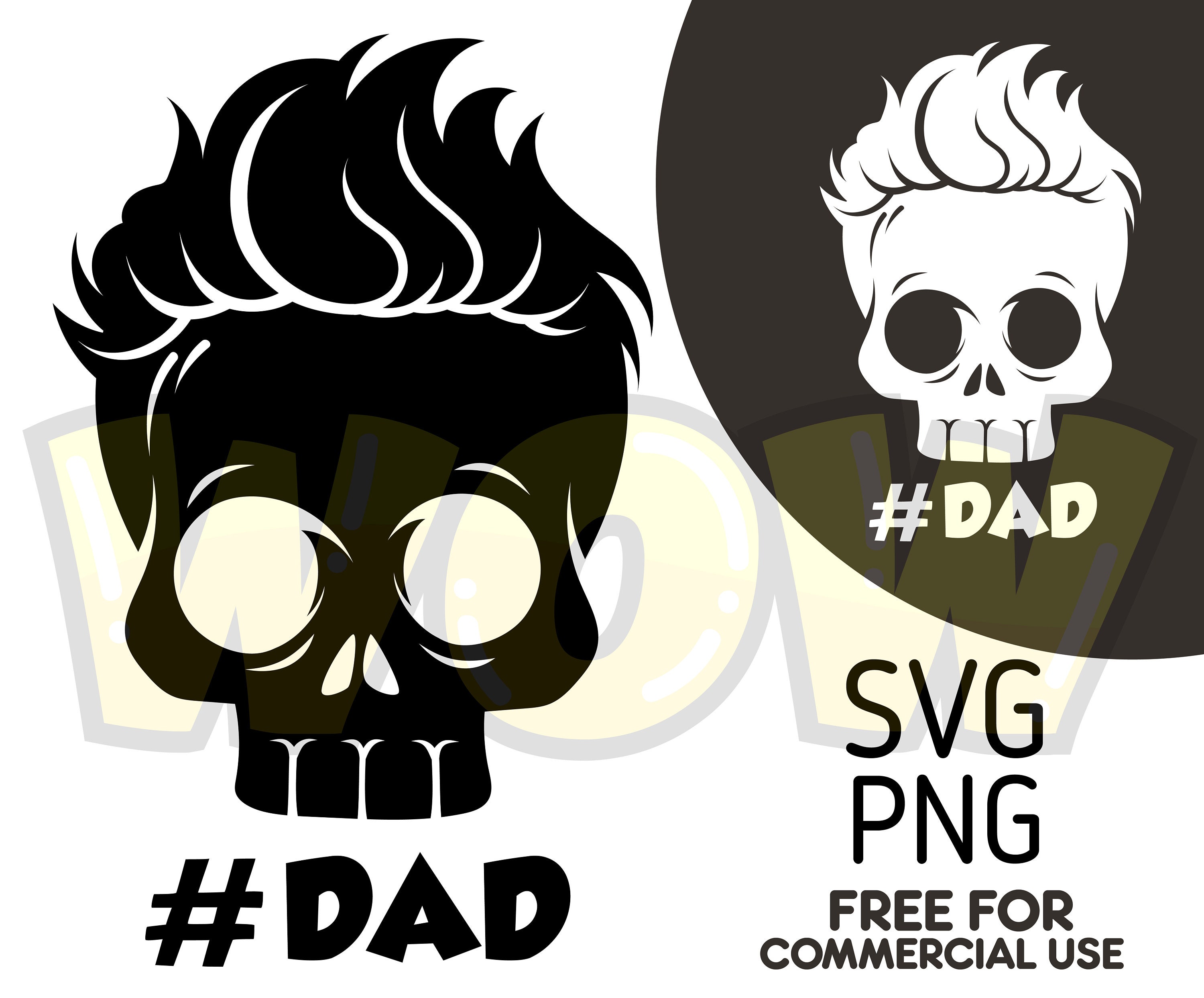 Skull Print Dad Life Svg, Dad Life PNG, Dad Skull Svg, Sublimation ...