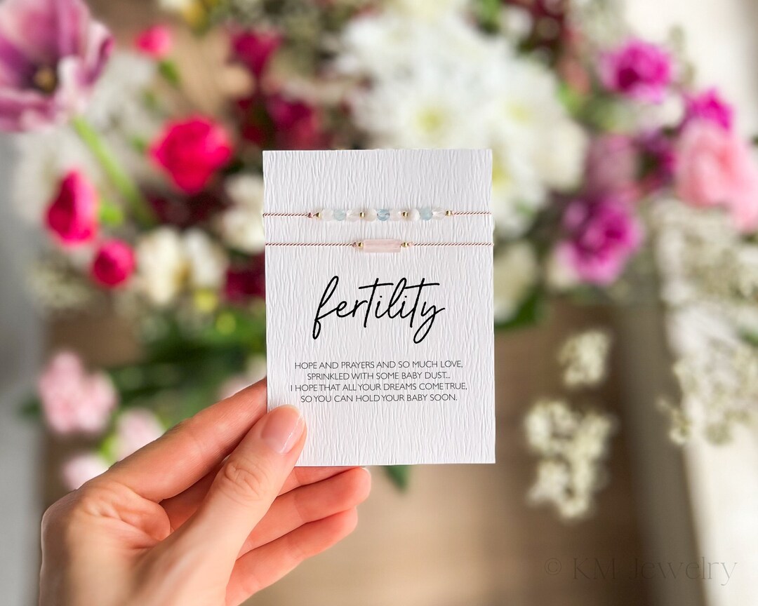 Dainty Fertility Bracelet, Safe Pregnancy & Delivery Gift, Pregnancy ...