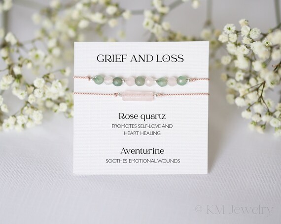 Grief healing crystal bracelet store