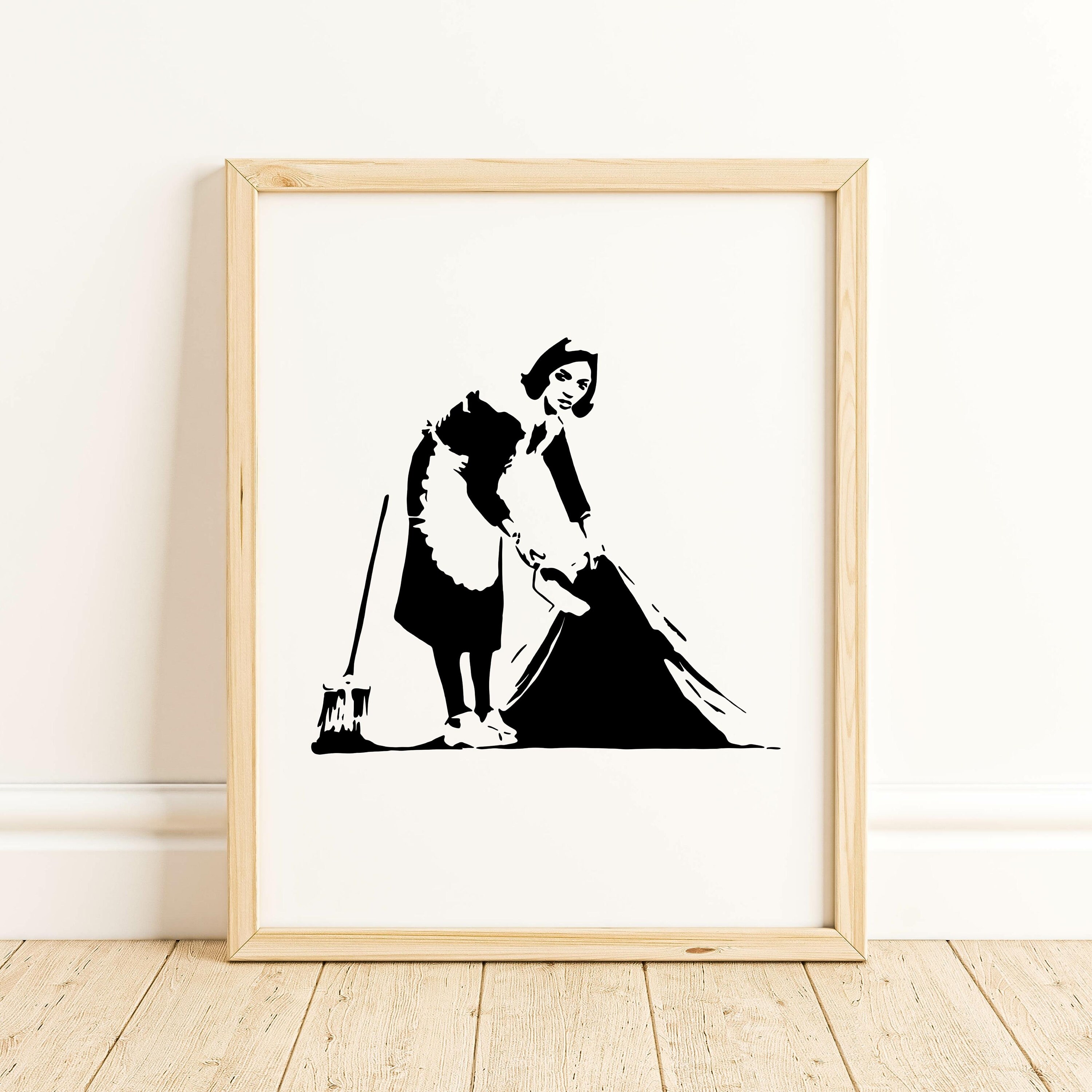 Banksy Wall Art Banksy Print Set Banksy Women Custom Home - Etsy