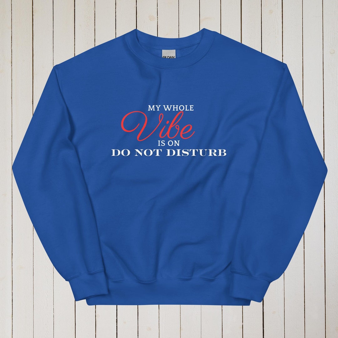 My Whole Vibe is on Do Not Disturb Unisex Sweatshirt - Etsy