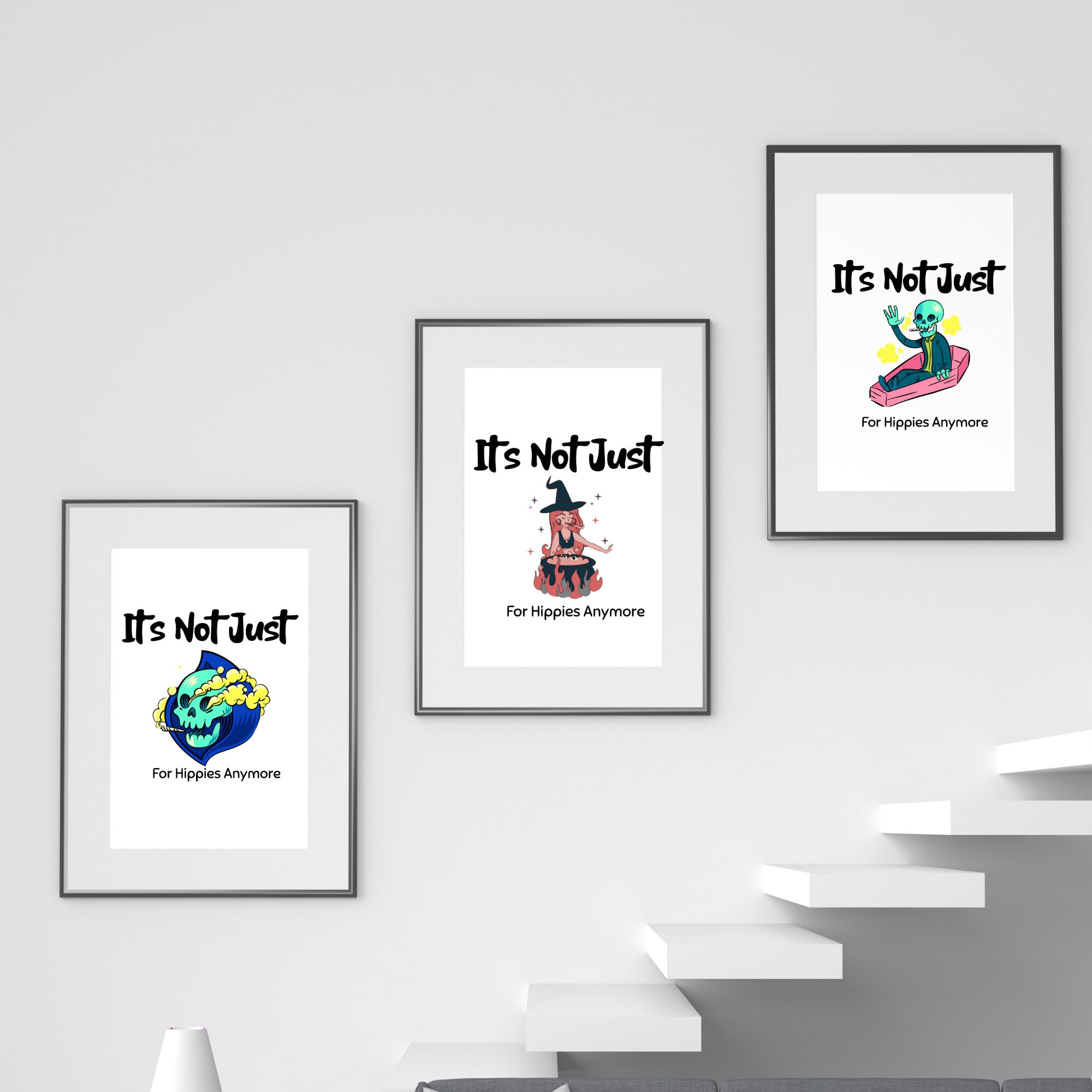 Cannabis Hippie Printable Digital Download Wall Art, Not Just for ...