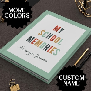 Personalized School Memory Book Preschool Graduation Gift My School ...