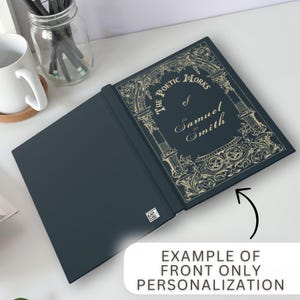 Personalized Poetry Journal Custom Poem Book Poet Gift for Writer ...