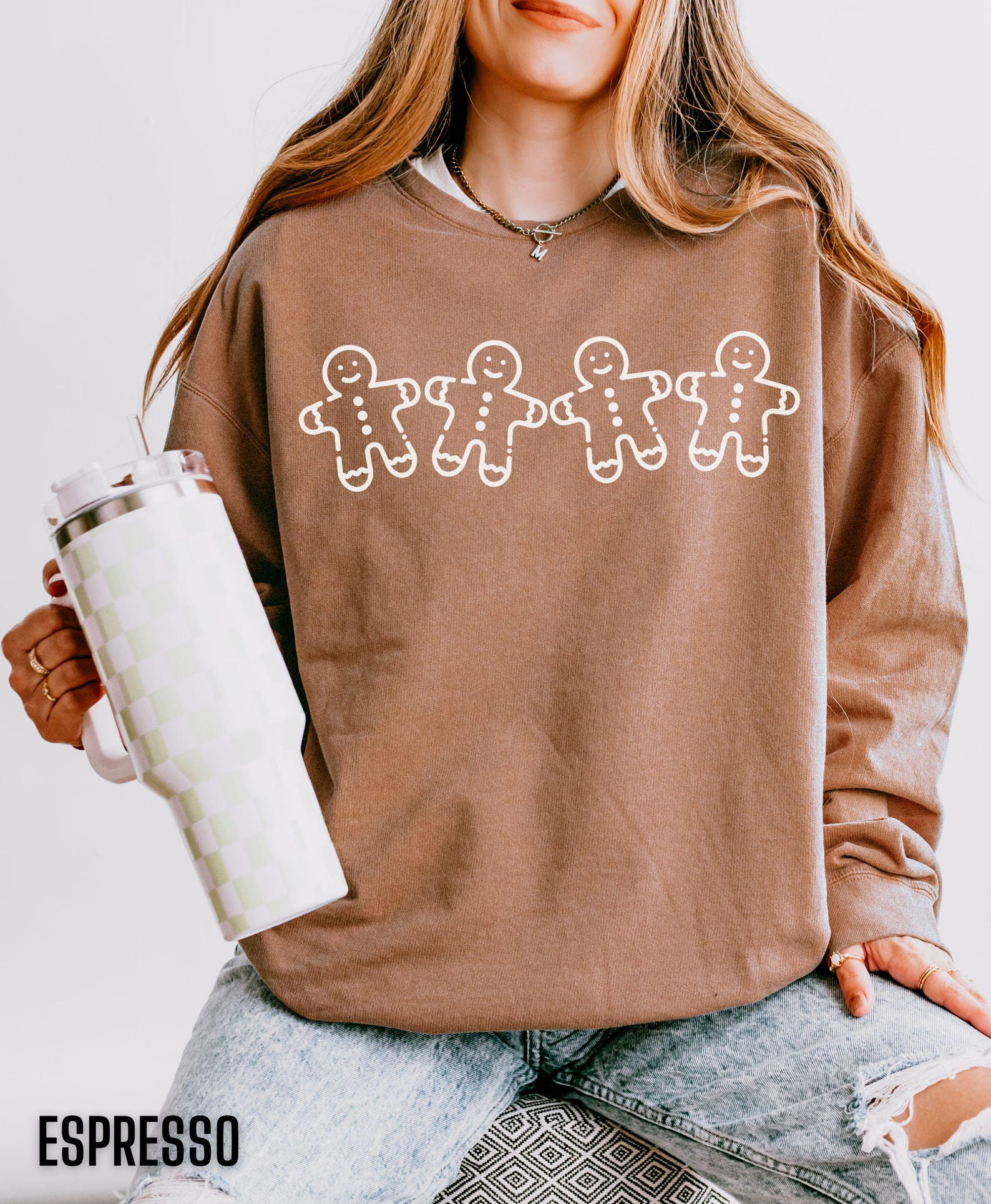 Comfort Colors Gingerbread Sweatshirt Cute Christmas Lightweight ...