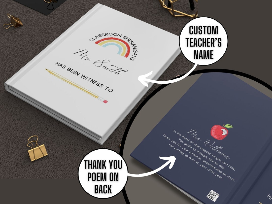 Personalized Teacher Gift for Teacher Appreciation Week End of Year ...