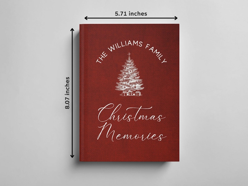 Custom Christmas Memory Book Christmas Journal Personalized Family ...