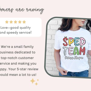 Custom Special Education Teacher Shirt SPED Team Tshirt Personalized ...