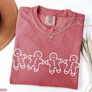 Comfort Colors Gingerbread Shirt Cute Christmas Shirt Gingerbread Man ...
