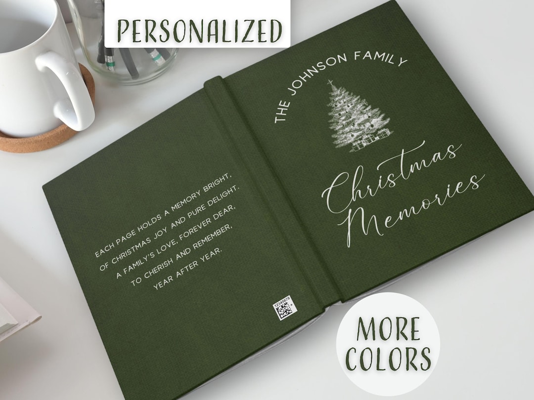Custom Christmas Memory Book Christmas Journal Personalized Family ...