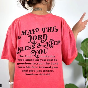 The Blessing Christian Shirt for Women Minimalist Bible Verse Tshirt ...
