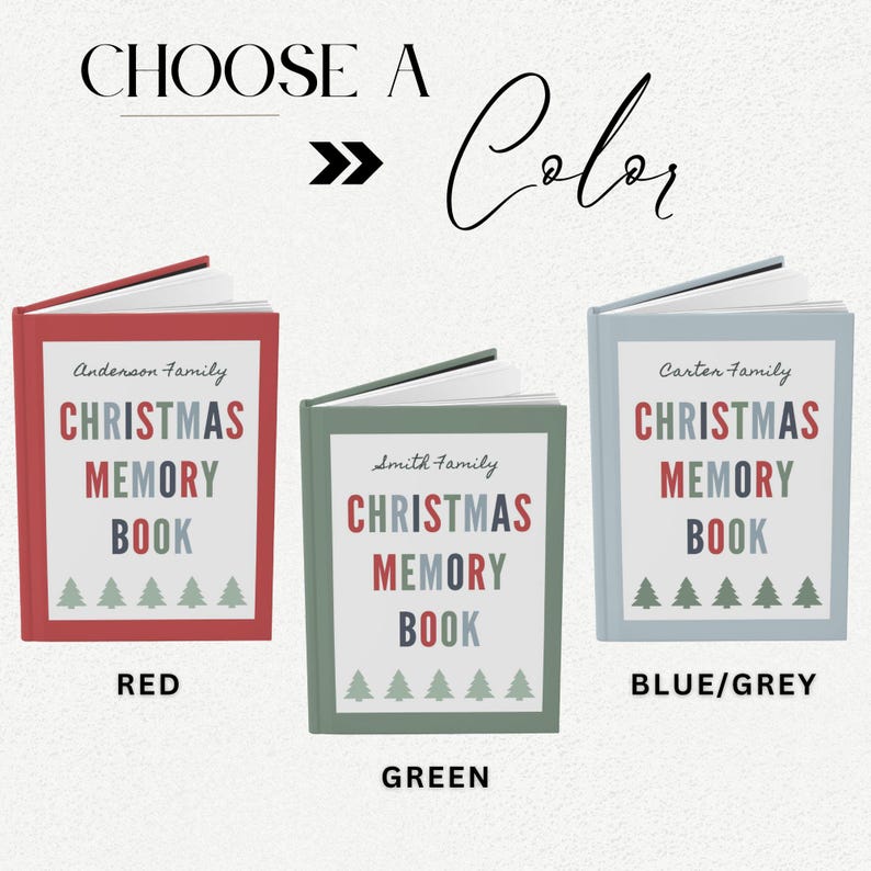 Custom Christmas Memory Book Christmas Journal Personalized Family ...