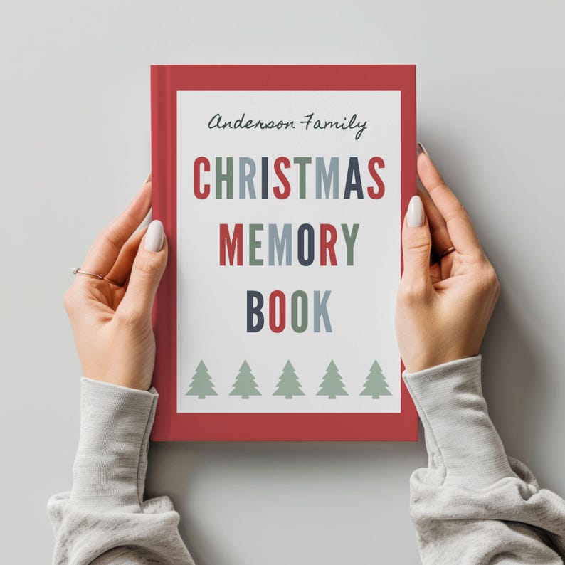 Custom Christmas Memory Book Christmas Journal Personalized Family ...