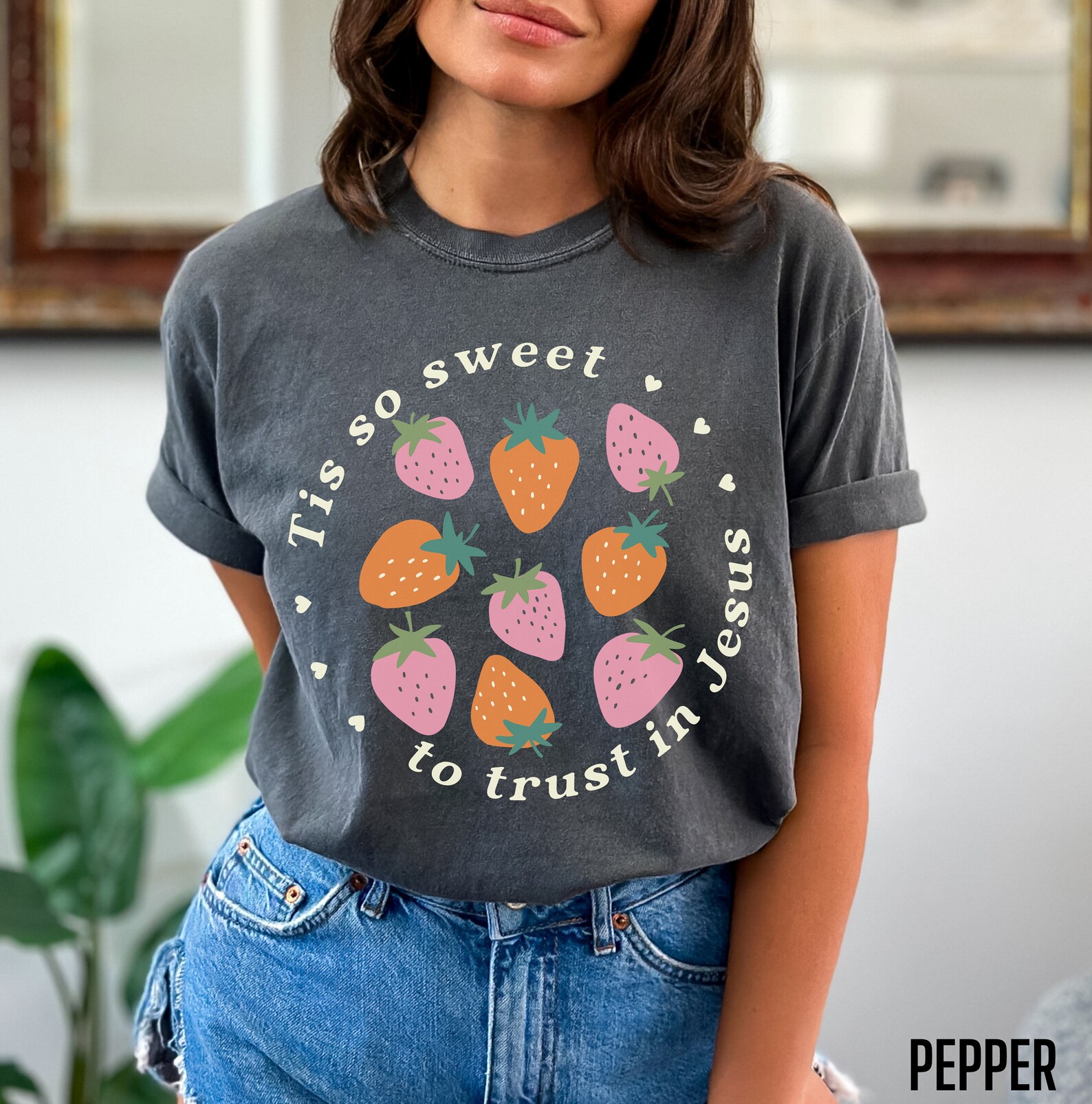 Strawberry Shirt Christian Tshirt for Women Clothing Tis so Sweet to ...