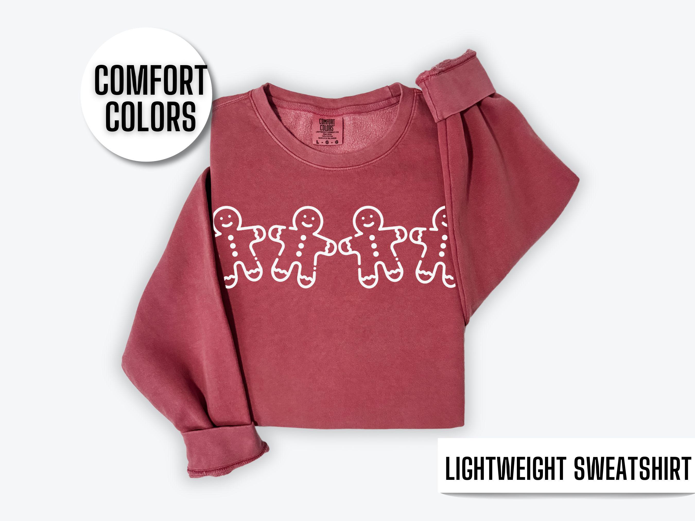 Comfort Colors Gingerbread Sweatshirt Cute Christmas Lightweight ...