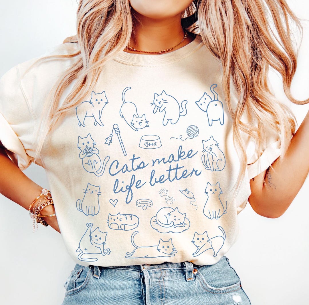Cat Shirt Comfort Colors Funny Cat Tshirt Cat Mom T Shirt Cat Mama T ...