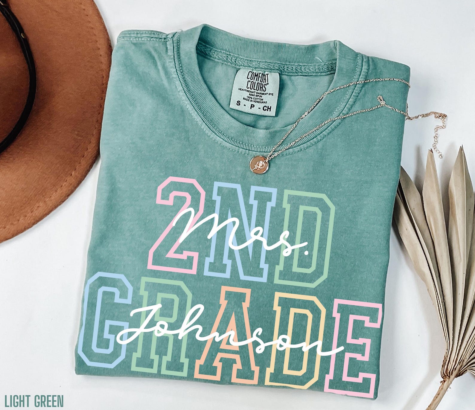 Personalized Second Grade Teacher Name Shirt Comfort Colors 2nd Grade ...
