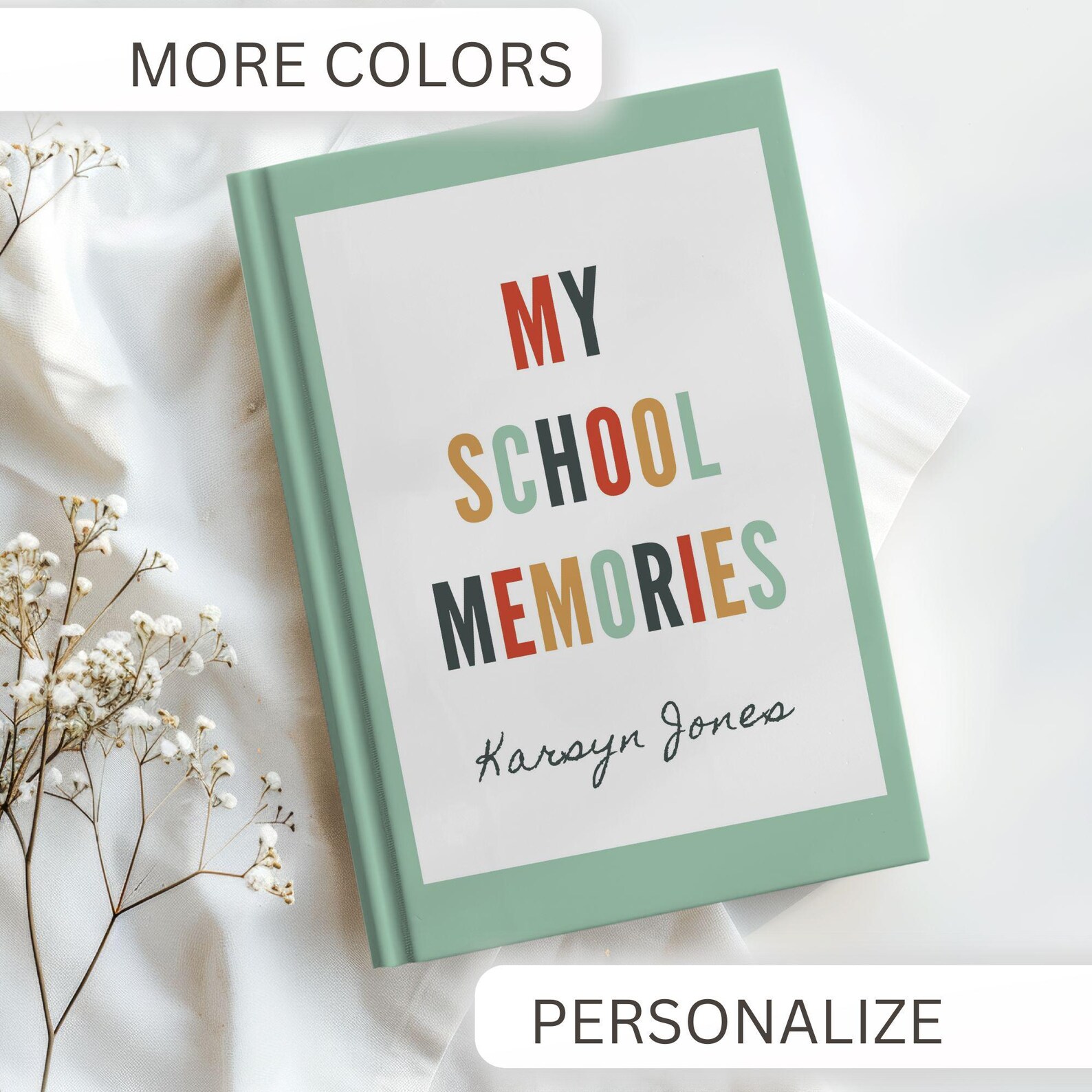 Personalized School Memory Book Preschool Graduation Gift My School ...