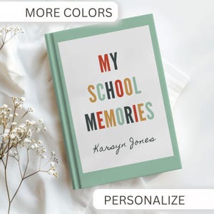 Personalized School Memory Book Preschool Graduation Gift My School ...