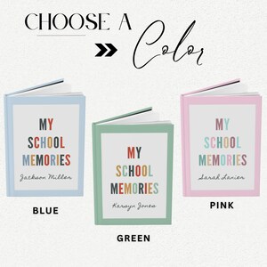 Personalized School Memory Book Preschool Graduation Gift My School ...