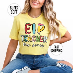 Personalized EIP Teacher Shirt Early Intervention Program Tshirt EIP ...