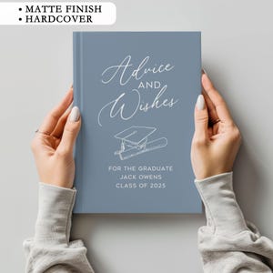 2025 Graduation Party Guest Book Class of 2025 Grad Party Book Custom ...