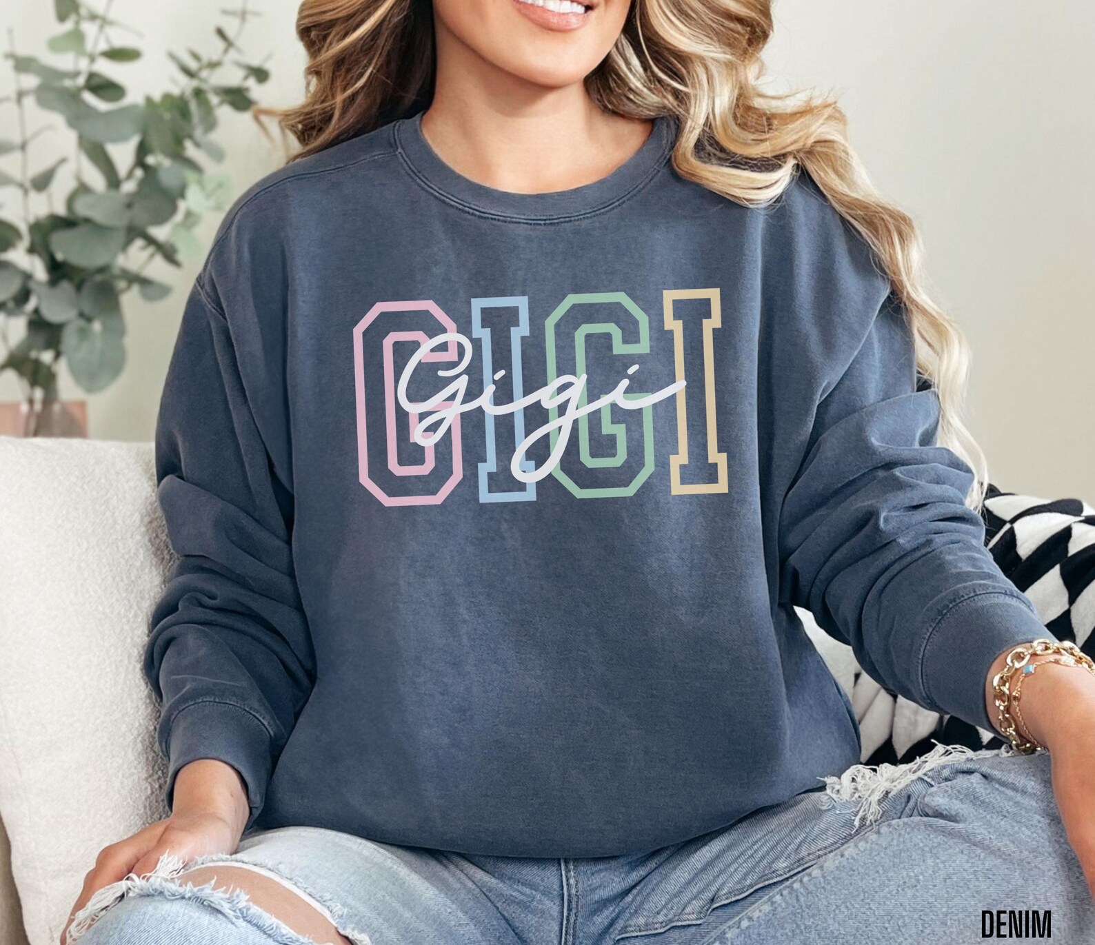 Gigi Sweatshirt Gigi Gift Comfort Colors Gigi Crewneck Cute Gigi ...