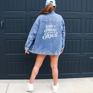 Christian Denim Jacket for Women Clothing What a Friend We Have in ...