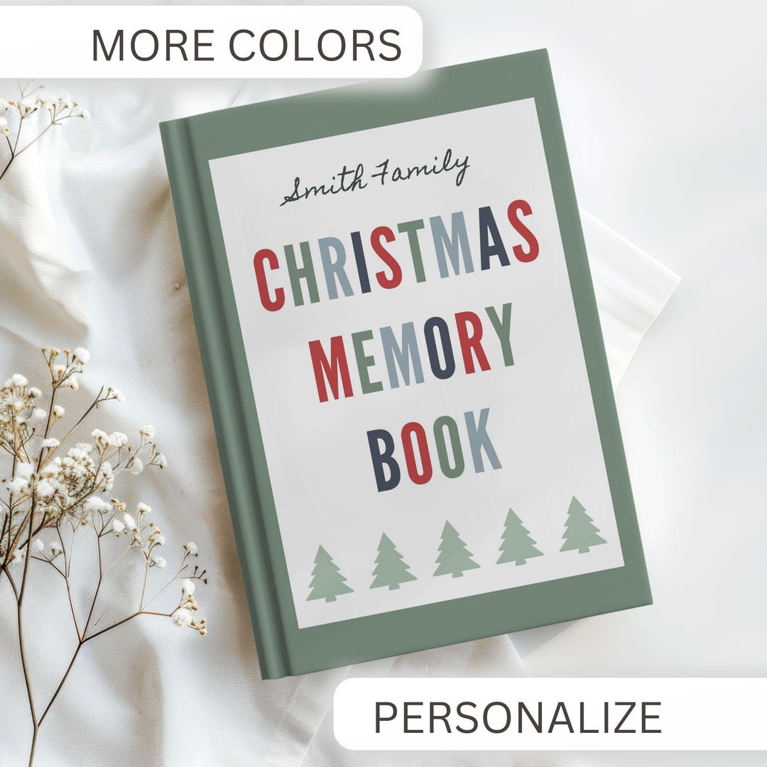 Custom Christmas Memory Book Christmas Journal Personalized Family ...