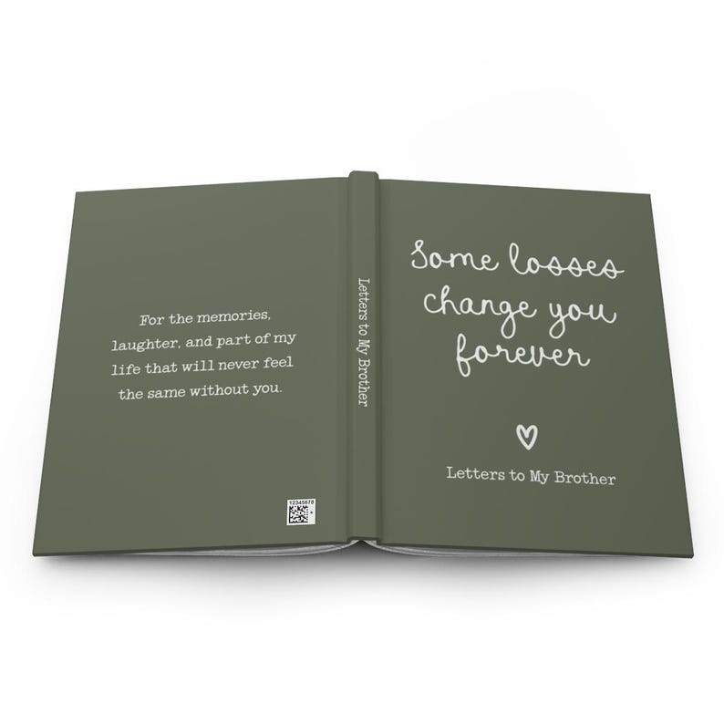 Brother Grief Journal, Sympathy Gift for Loss of Brother, Memorial ...