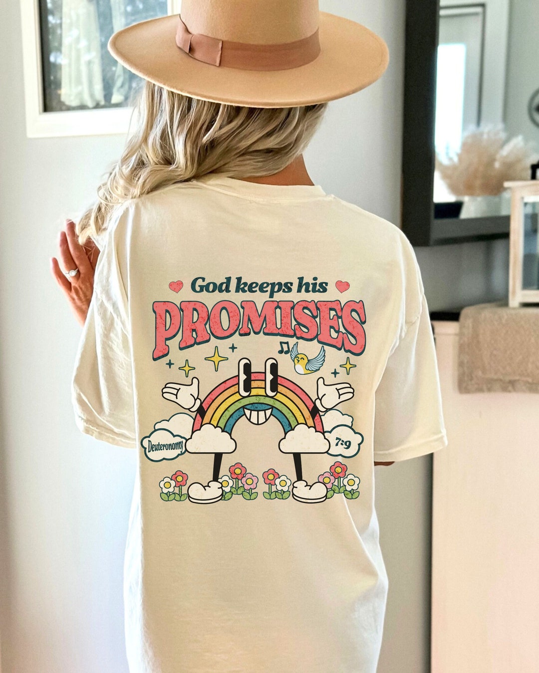 Retro Christian Shirt Comfort Color Vintage Faith Based Tshirt Jesus T ...