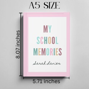 Personalized School Memory Book Preschool Graduation Gift My School ...