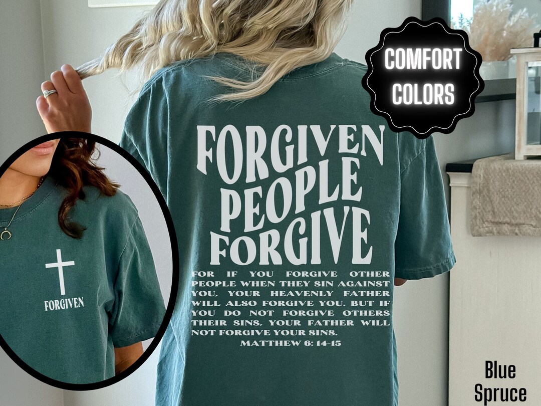 Forgiven Tshirt Aesthetic Jesus T Shirt Boho Christian T-shirt Faith ...