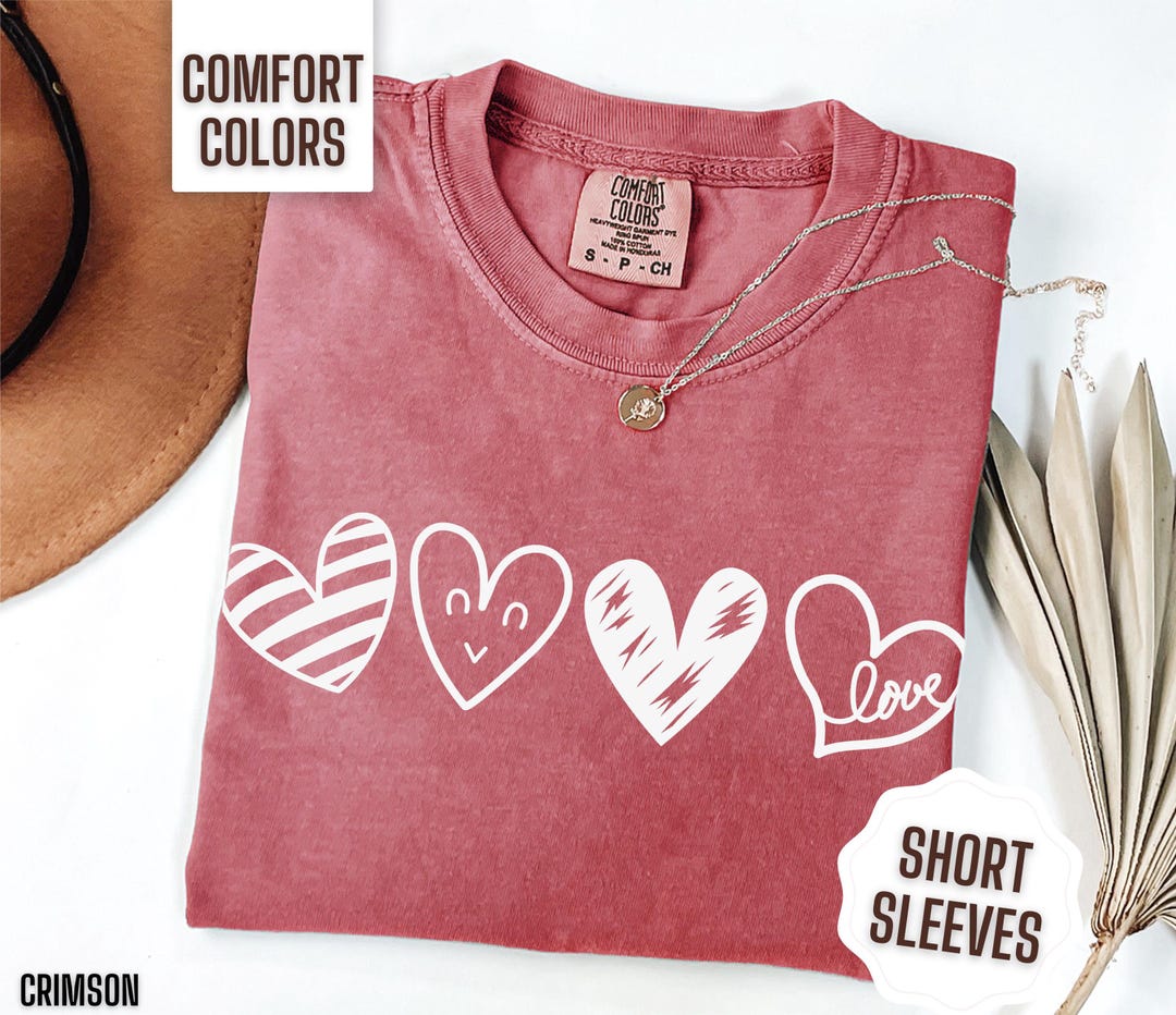 Comfort Colors Valentine Shirt Women Valentines Day Tshirt Cute ...