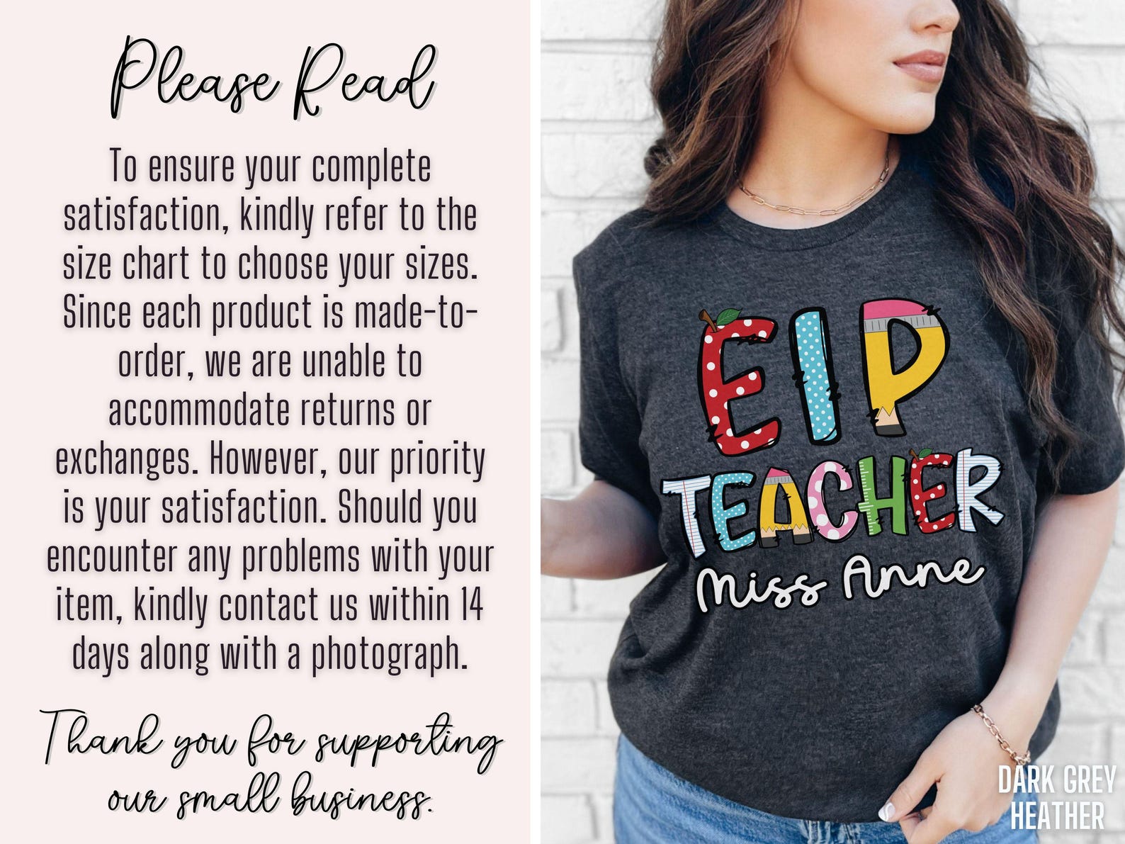 Personalized EIP Teacher Shirt Early Intervention Program Tshirt EIP ...