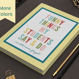 Funny Teacher Gift for Teacher Journal Teacher Appreciation Graduation ...