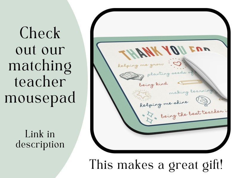 Teacher Journal, Thank You Gift for Teacher, End of Year Teacher ...