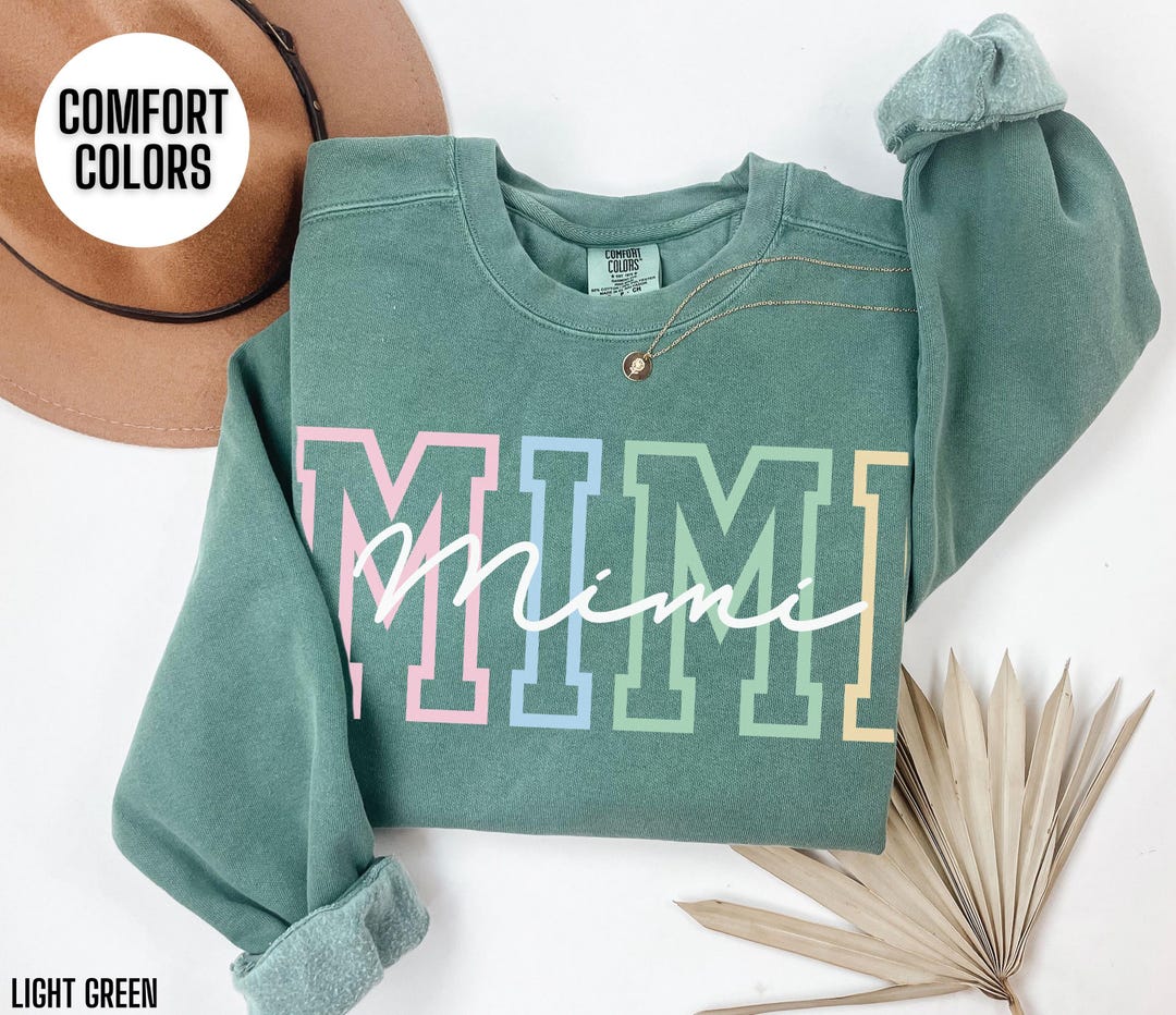 Mimi Sweatshirt Mimi Gift Comfort Colors Mimi Crewneck Cute Mimi ...