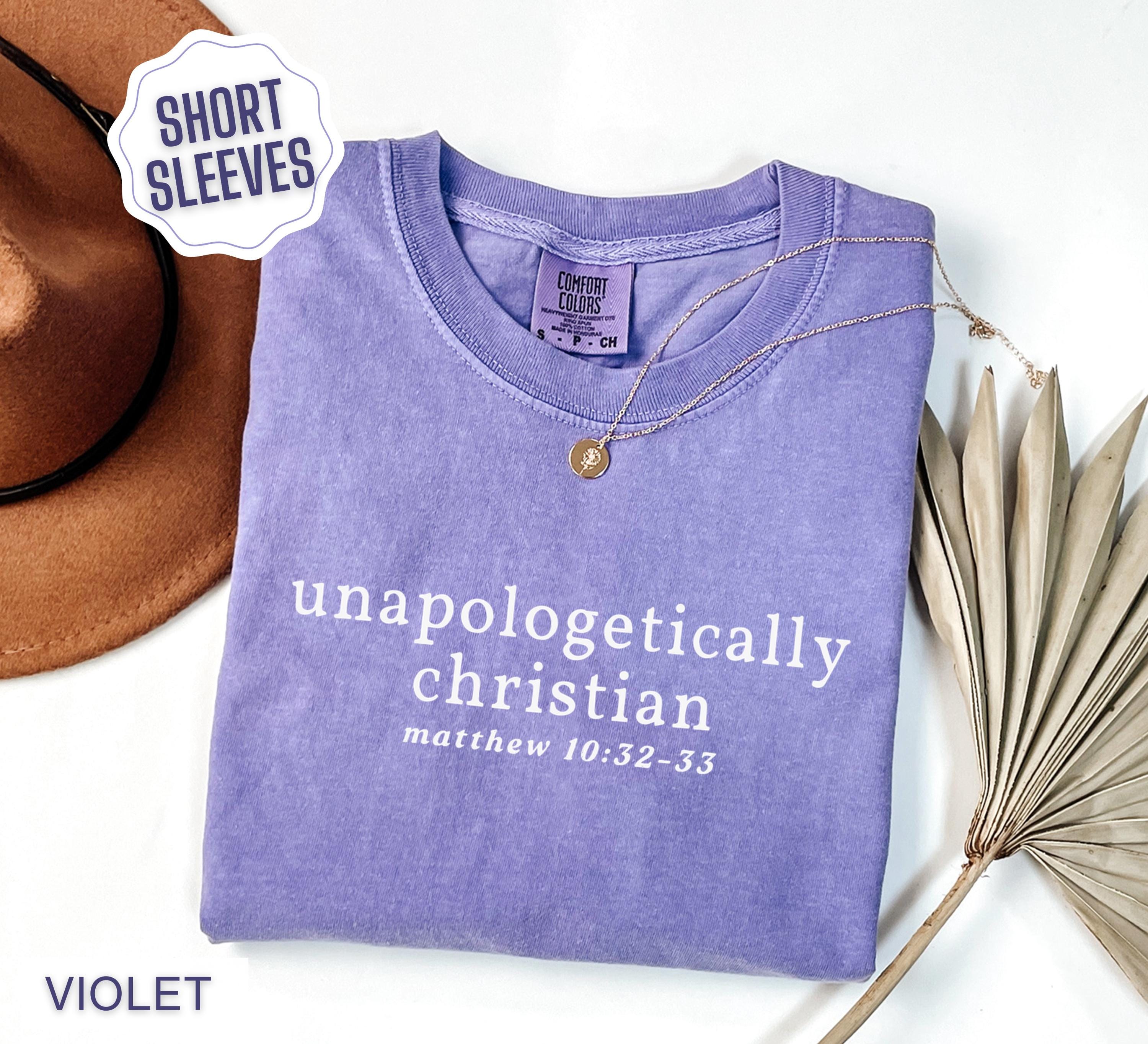 Christian T Shirt Women Bible Verse Shirt Unapologetically Christian ...