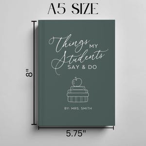 Personalized Teacher Journal Thank You Gift for Teacher End of Year ...