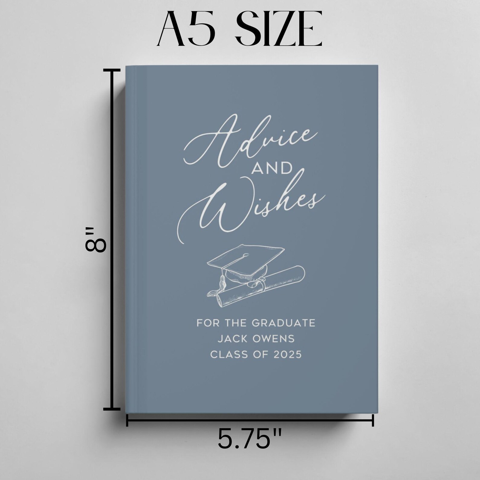 2025 Graduation Party Guest Book Class of 2025 Grad Party Book Custom ...