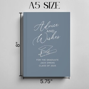 2025 Graduation Party Guest Book Class of 2025 Grad Party Book Custom ...