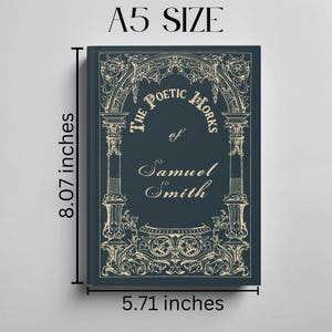 Personalized Poetry Journal Custom Poem Book Poet Gift for Writer ...