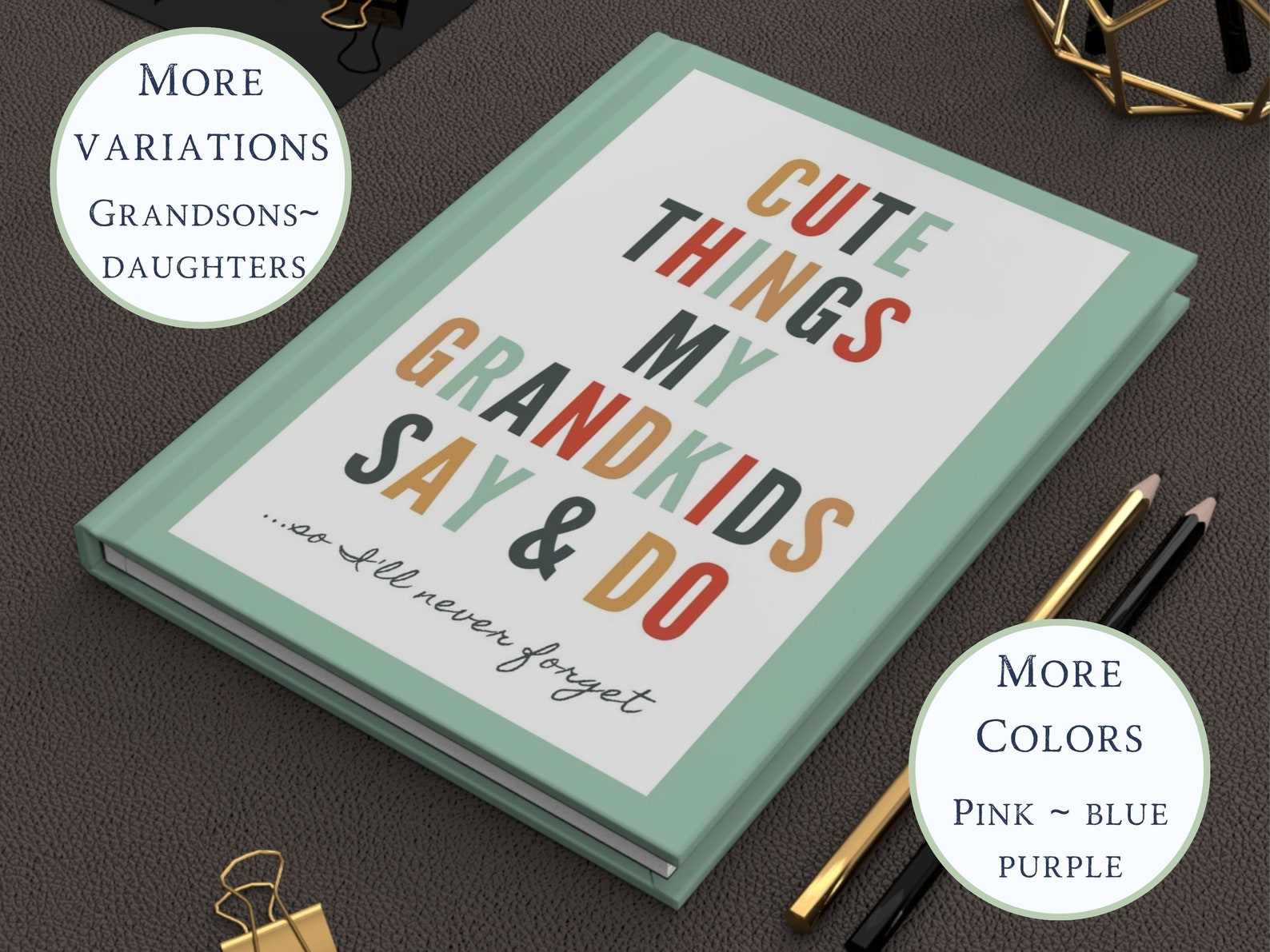 Grandparents Journal for Grandma Gift From Grandkids Memory Book ...