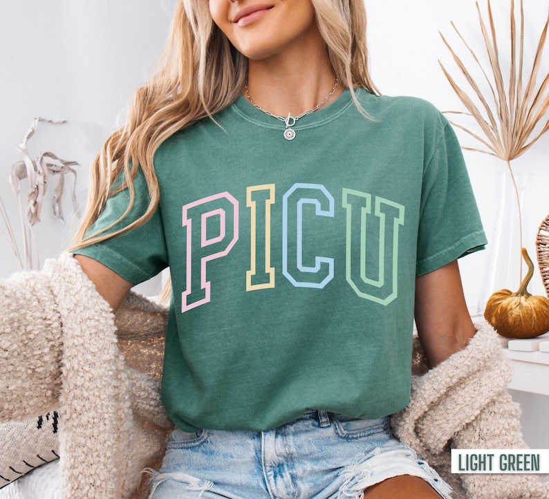 Comfort Colors PICU Sweatshirt Picu Nurse Gift Pediatric Intensivist ...