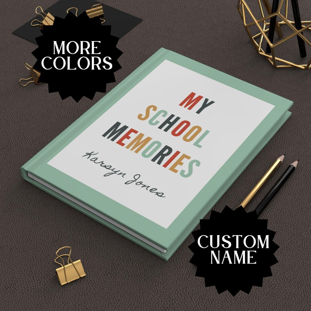 Personalized School Memory Book Preschool Graduation Gift My School ...