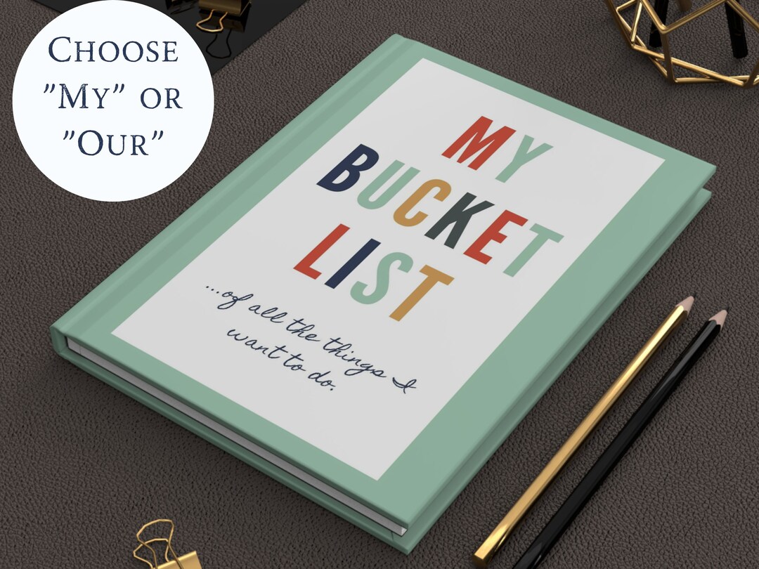Bucket List Journal Gift for Traveler Adventure Notebook Tourist Memory ...