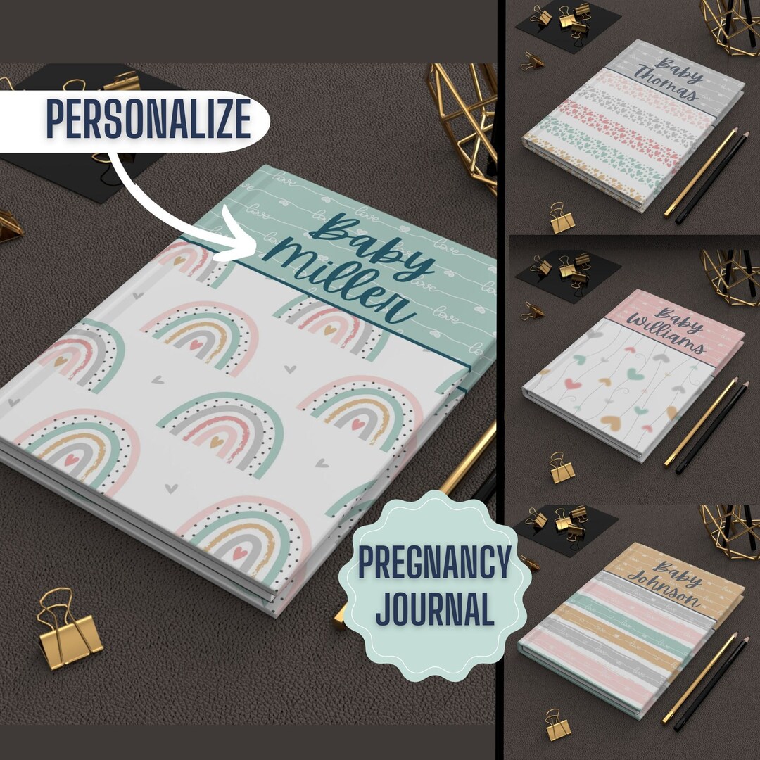 Pregnancy Journal Personalized Gift for Expecting Mom Keepsake Baby ...