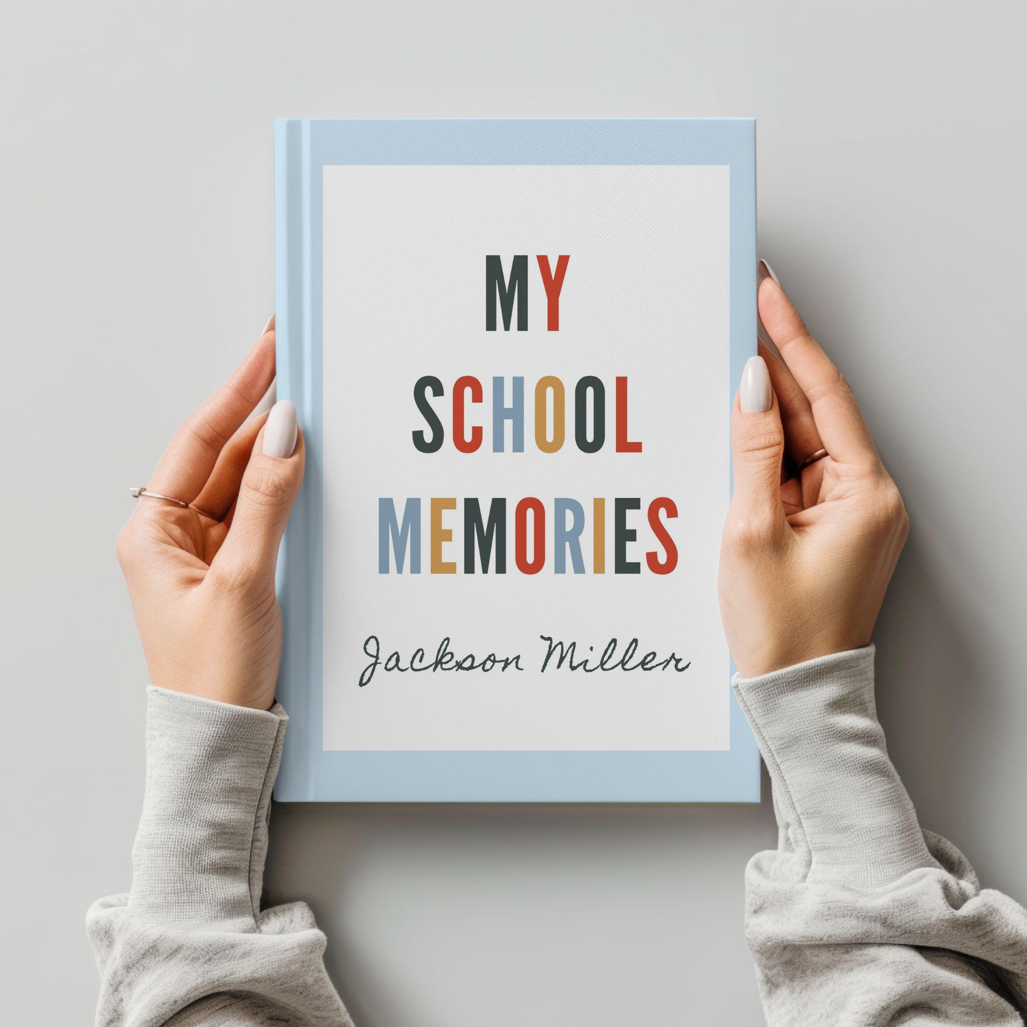 Personalized School Memory Book Preschool Graduation Gift My School ...