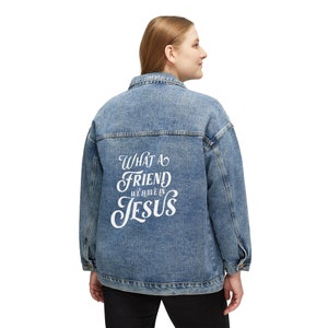 Christian Denim Jacket for Women Clothing What a Friend We Have in ...